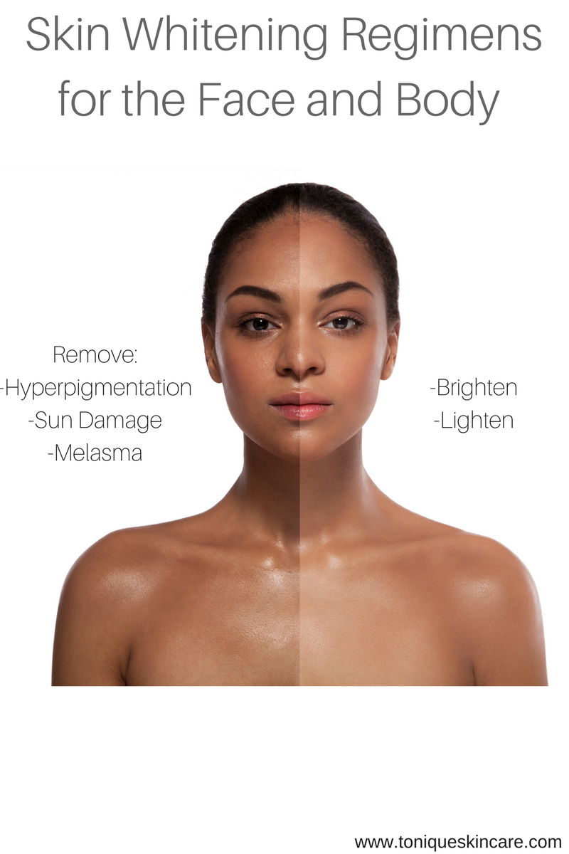Skin Whitening Regimens for The Face and Body - Tonique Skincare